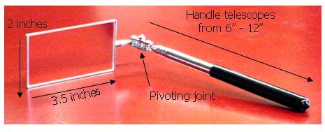 Telescoping Para Mirror for Self Inspection - elderstore.com